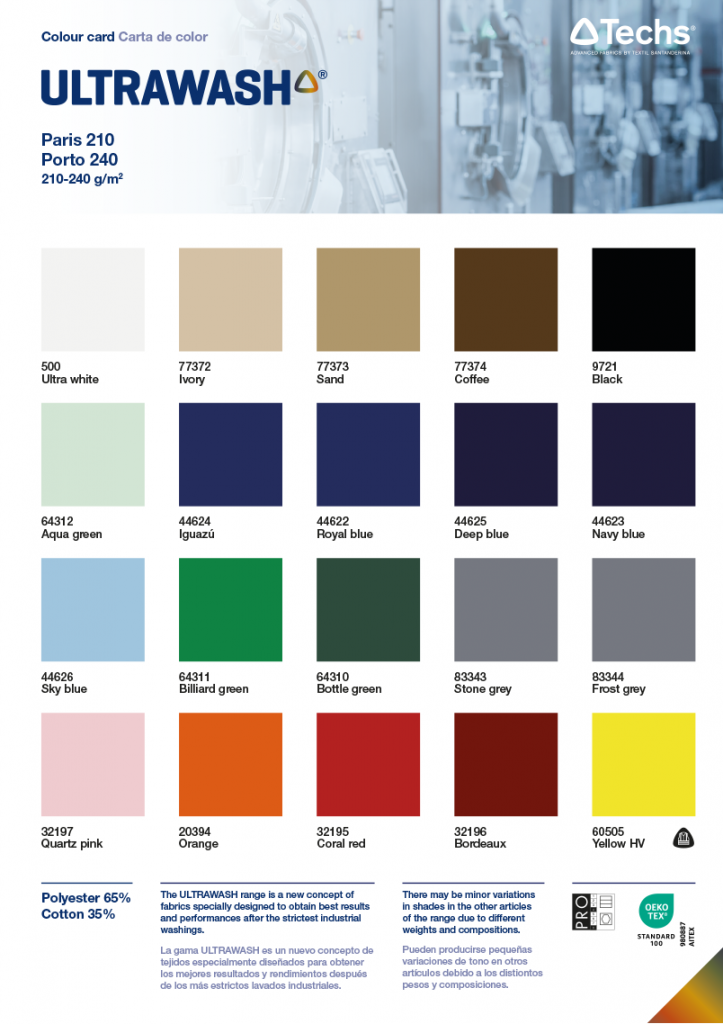 Colour cards – Techs